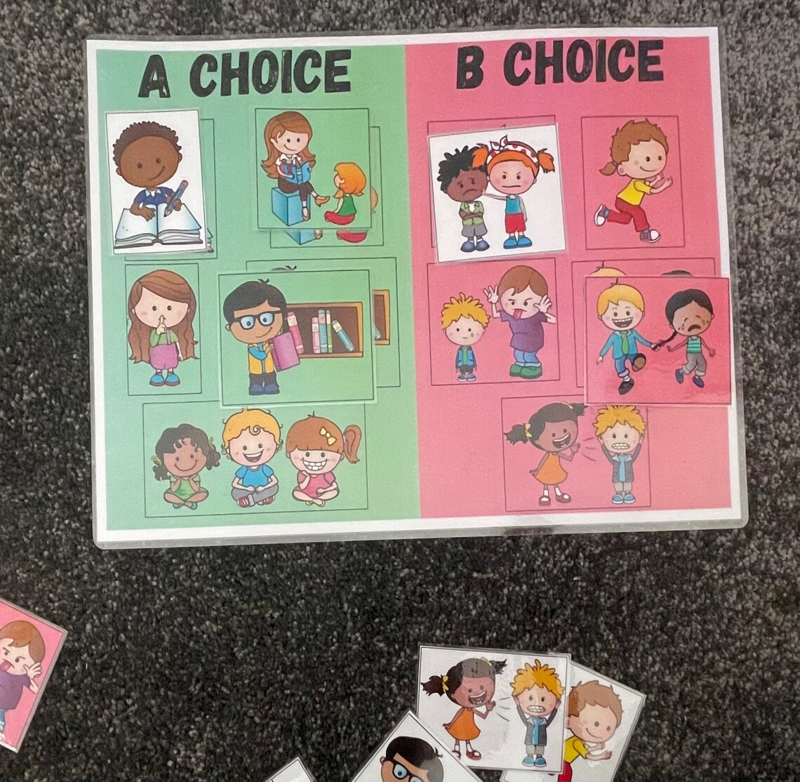 Behaviour Choices Visual Activity Differentiated Accessible for Special ...