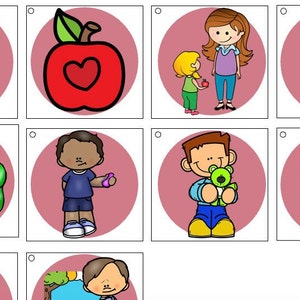 Lanyard Visuals - Non Verbal Communication - Special Education - Etsy