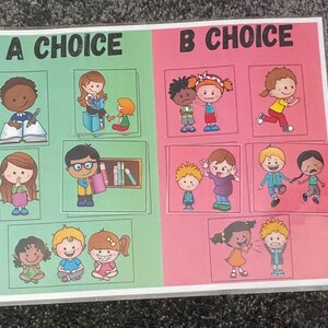 Behaviour Choices Visual Activity Differentiated Accessible for Special ...