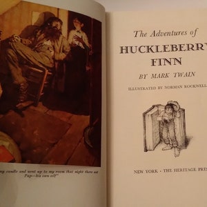 The Adventures of Huckleberry Finn by Mark Twain Heritage Press 1940 ...
