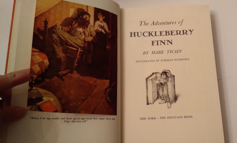 The Adventures of Huckleberry Finn by Mark Twain Heritage Press 1940 ...