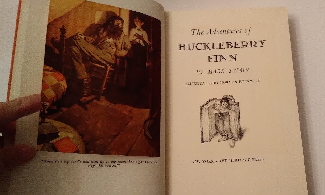 The Adventures of Huckleberry Finn by Mark Twain Heritage Press 1940 ...