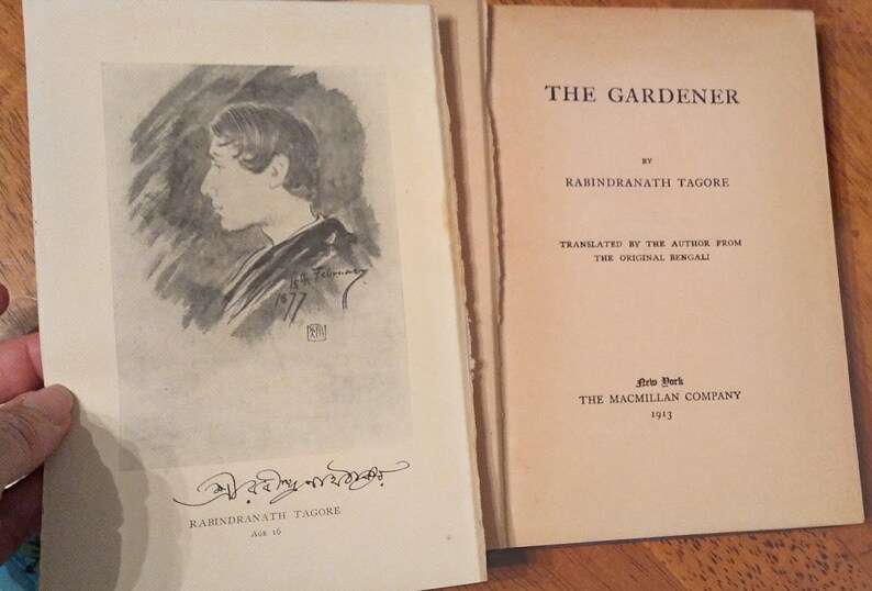 The Gardener Rabindranath Tagore 1913 - Etsy