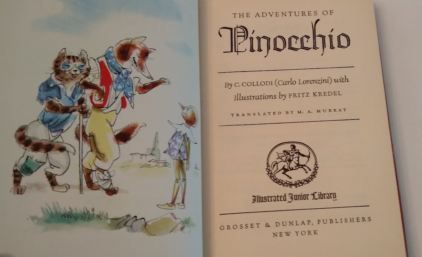 The Adventures of Pinocchio by Carlo Collodi Illustrated Junior Library ...