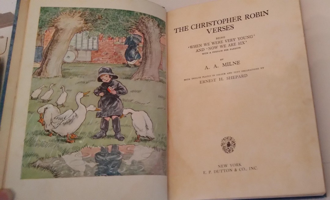 1932 the Christopher Robin Verses Being "when We Were Very Young ...