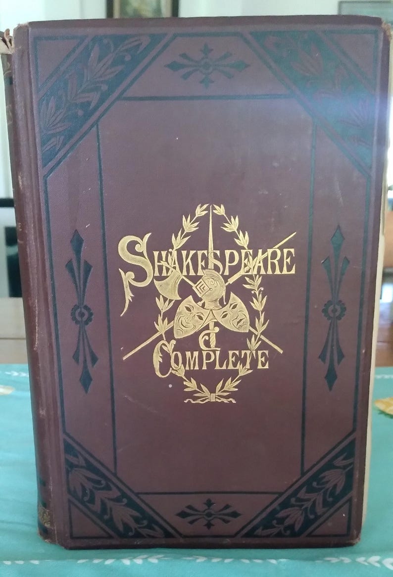 Shakespeare's Complete Works Dramatic and Poetic Two Volumes in One William Shakespeare 1879 - Etsy