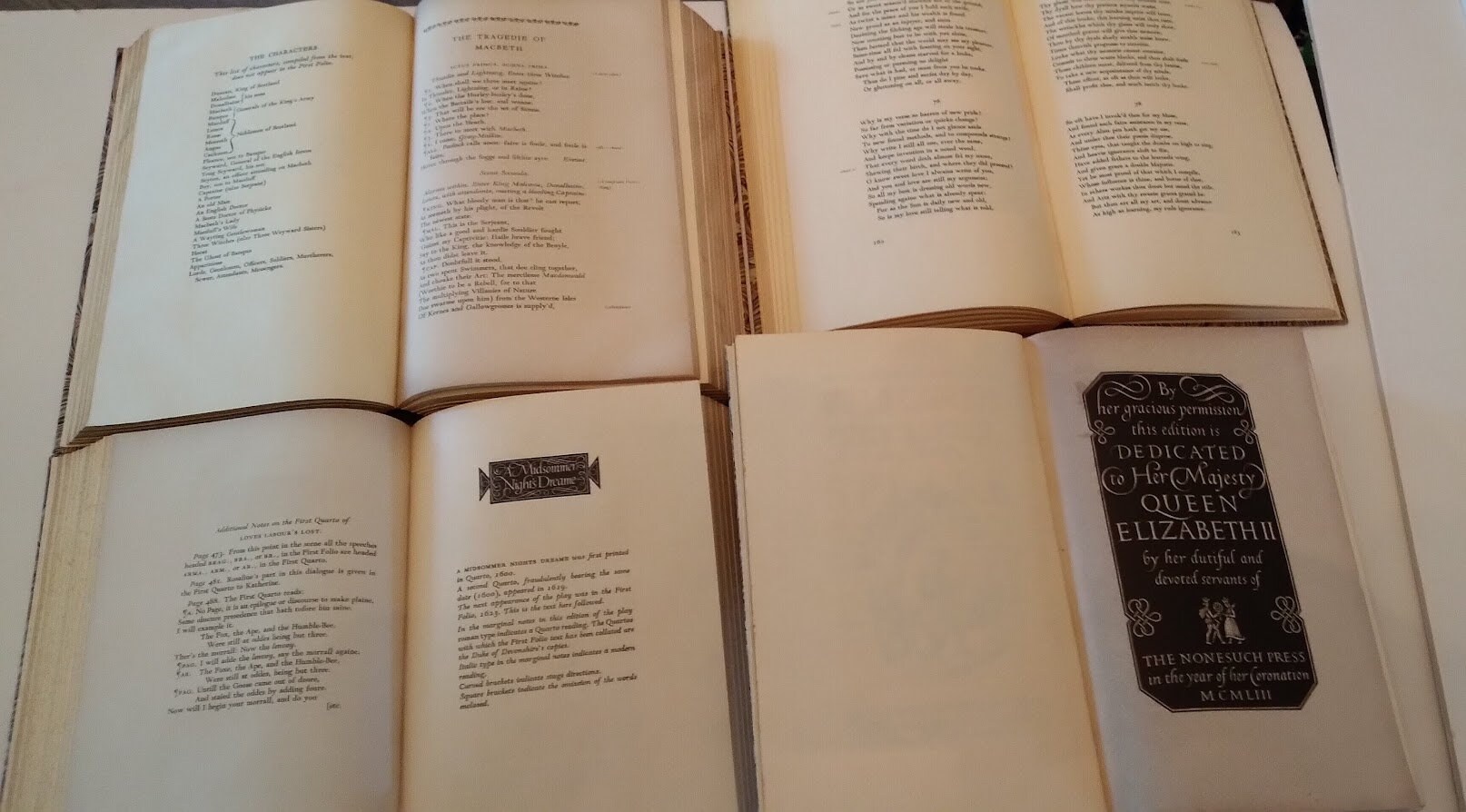 The Complete Works of William Shakespeare 1953 the Nonesuch Press: Four ...