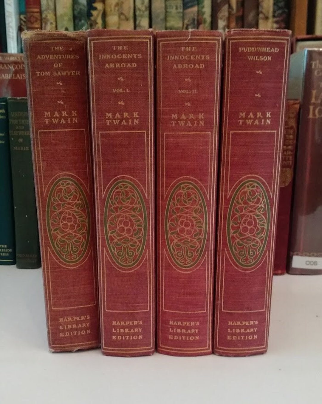 Mark Twain: 4 Books Include Tom Sawyer, the Innocents Abroad and Pudd ...