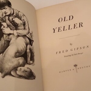 Old Yeller Fred Gipson BCE 1956 - Etsy