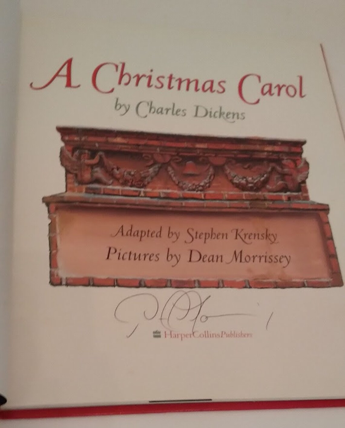 A Christmas Carol Charles Dickens Signed by Dean Morrissey Illustrator ...