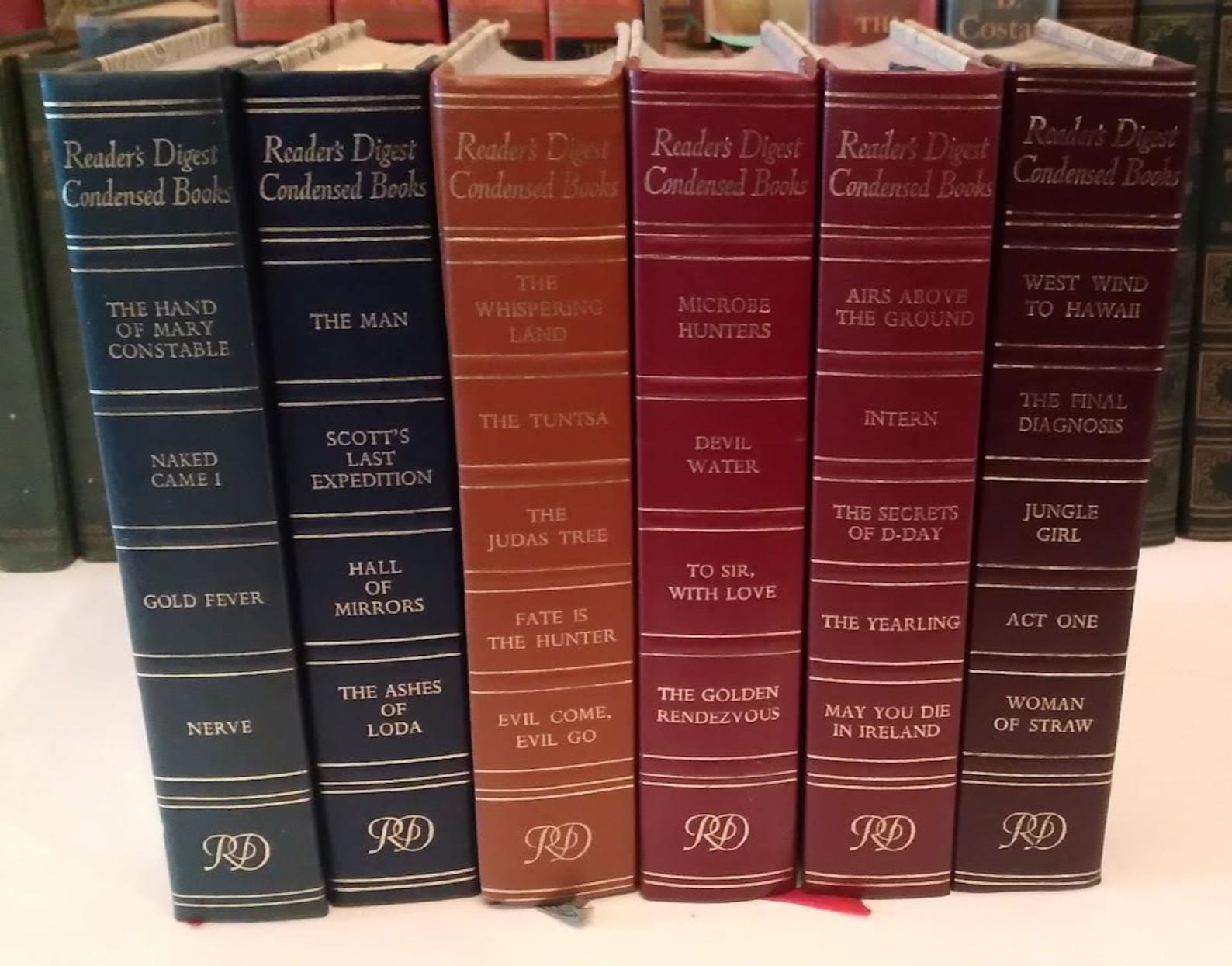 Readers' Digest Condensed Books: Set of 6 Books De Luxe Edition ...