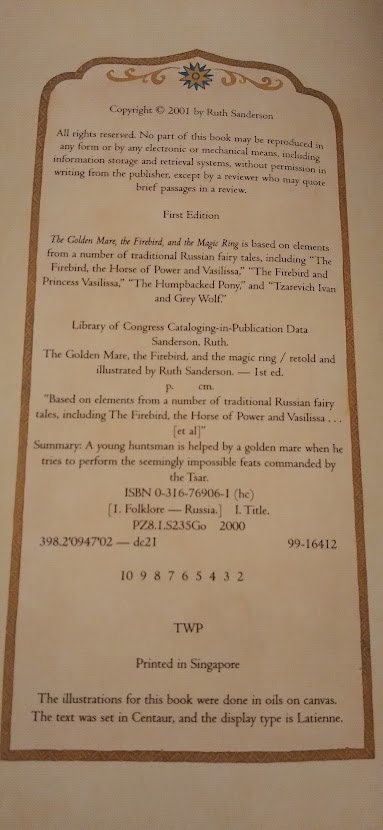 The Golden Mare, the Firebird, and the Magic Ring by Ruth Sanderson ...
