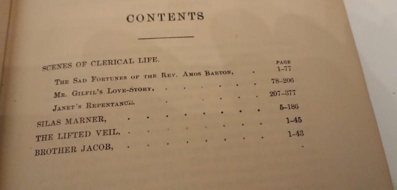 Scenes of Clerical Life, Silas Marner and Other Stories by George Eliot ...