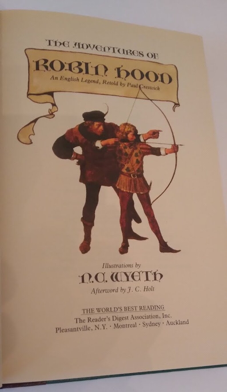 The Adventures of Robin Hood by Paul Creswick Reader's Digest 1991 ...