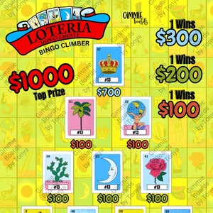 Loteria Bingo Climber - Etsy