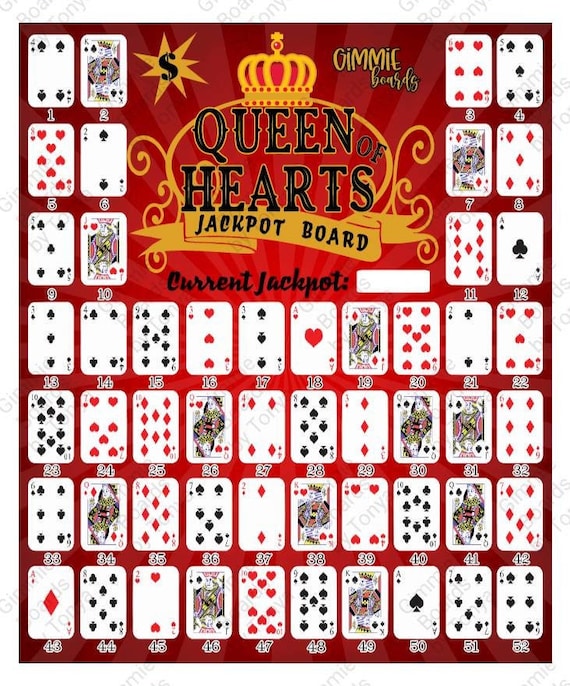 Queen of Hearts Jackpot Board - Etsy Canada