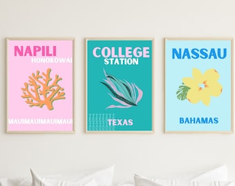 Travel Preppy Posters - Etsy