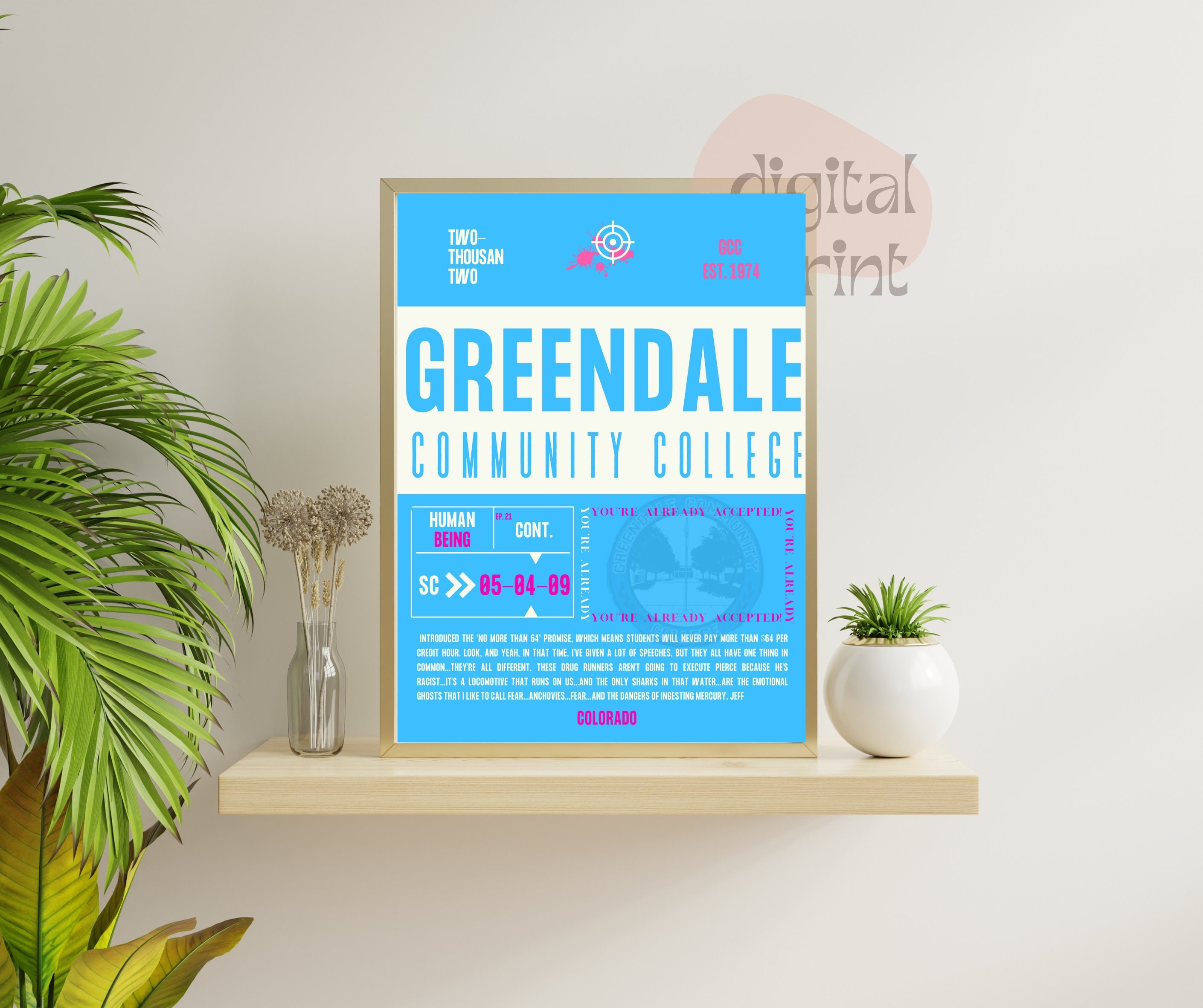 Greendale Community College Poster