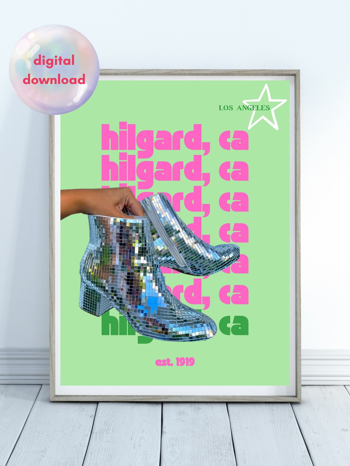 UCLA Hilgard Instant Download Print, LA Printable Poster, Hollywood ...
