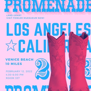 UCLA Promenade Instant Download Print, LA Printable Poster, Campus Cute ...