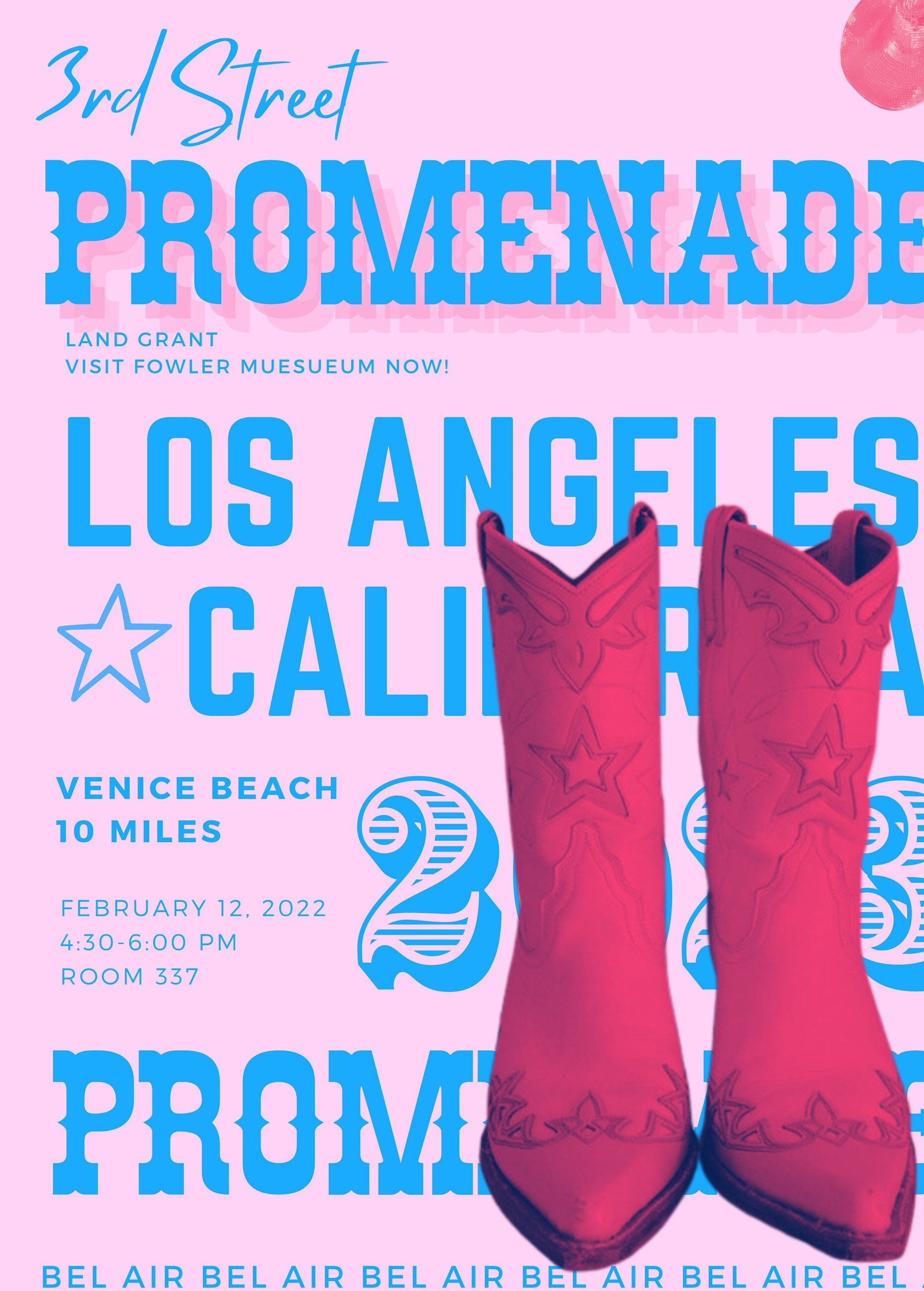 UCLA Promenade Instant Download Print, LA Printable Poster, Campus Cute ...