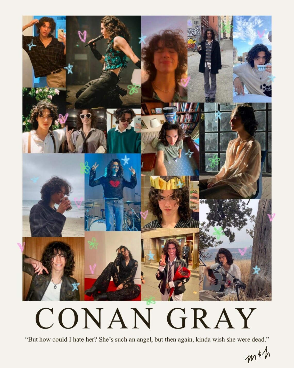 CONAN GRAY Collage Art Print - Etsy