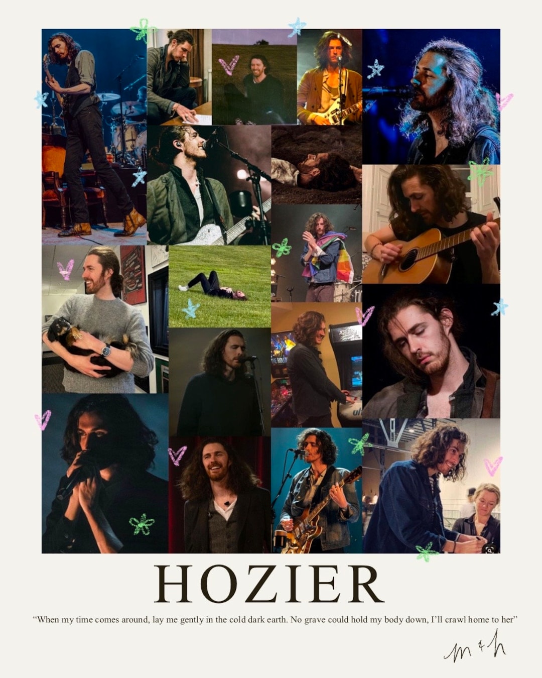 HOZIER Collage Art Print - Etsy