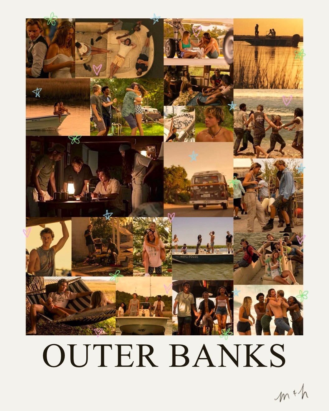 OUTER BANKS Collage Art Print - Etsy