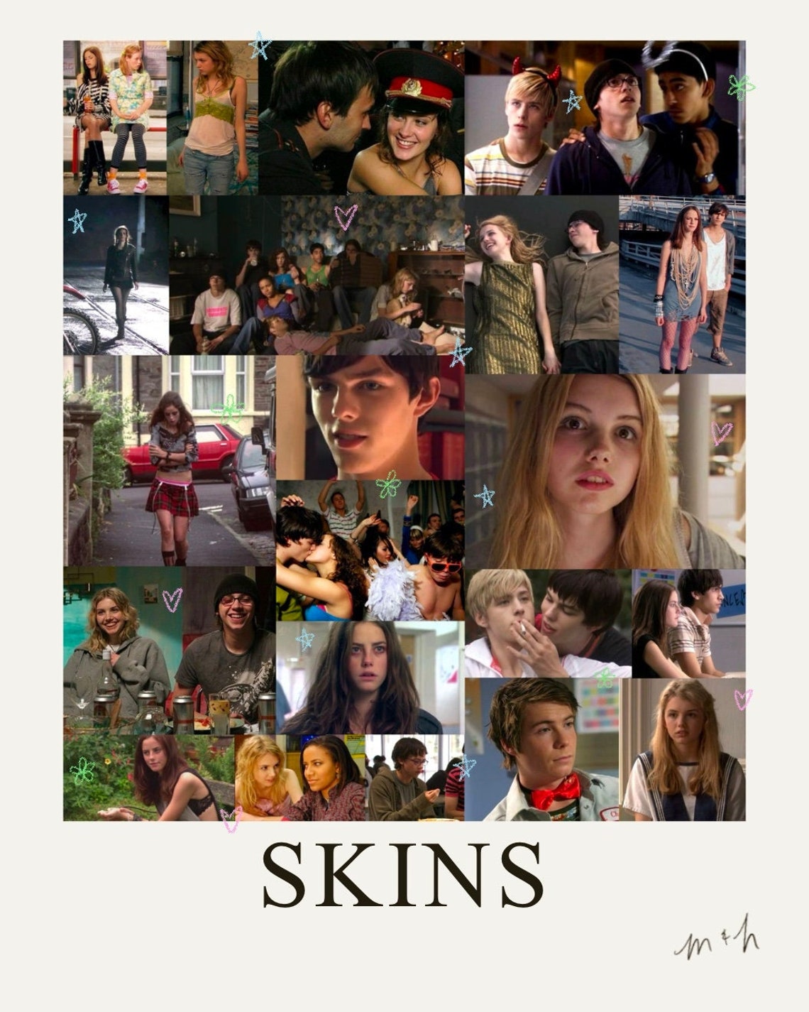 SKINS Collage Art Print - Etsy