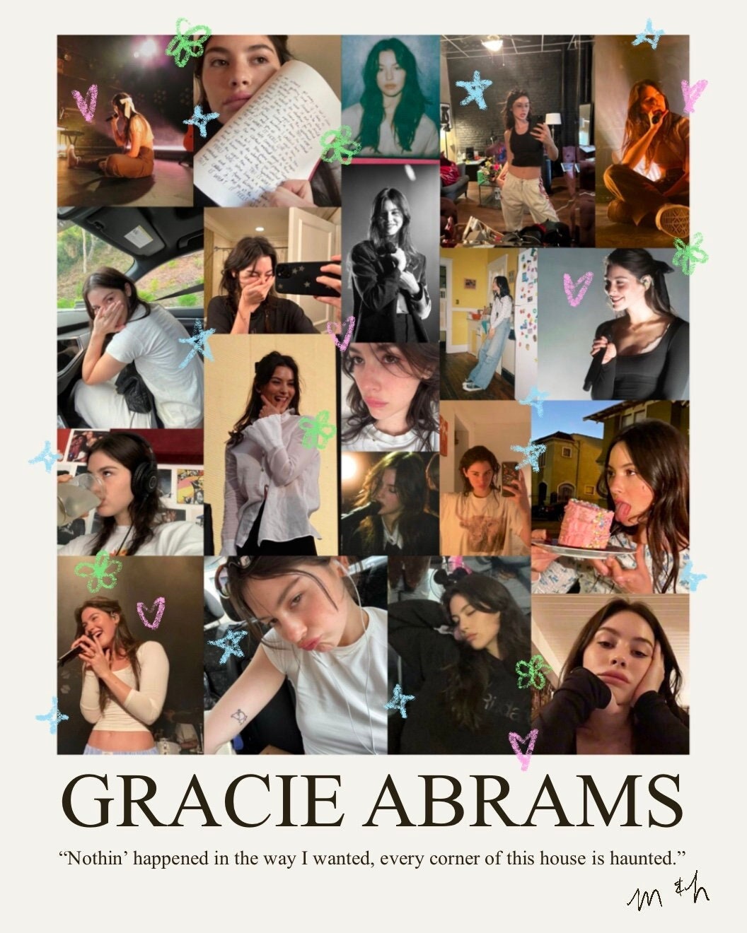 GRACIE ABRAMS Collage Art Print - Etsy