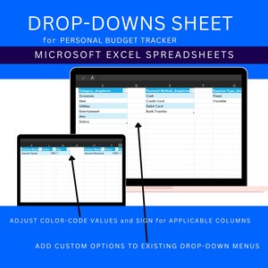 Excel Template Personal Budget Tracker, Monthly Finance Planner ...