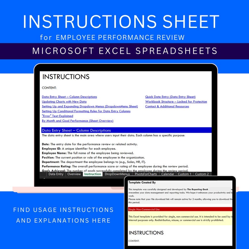 Employee Performance Tracker Employee Review Template Performance ...