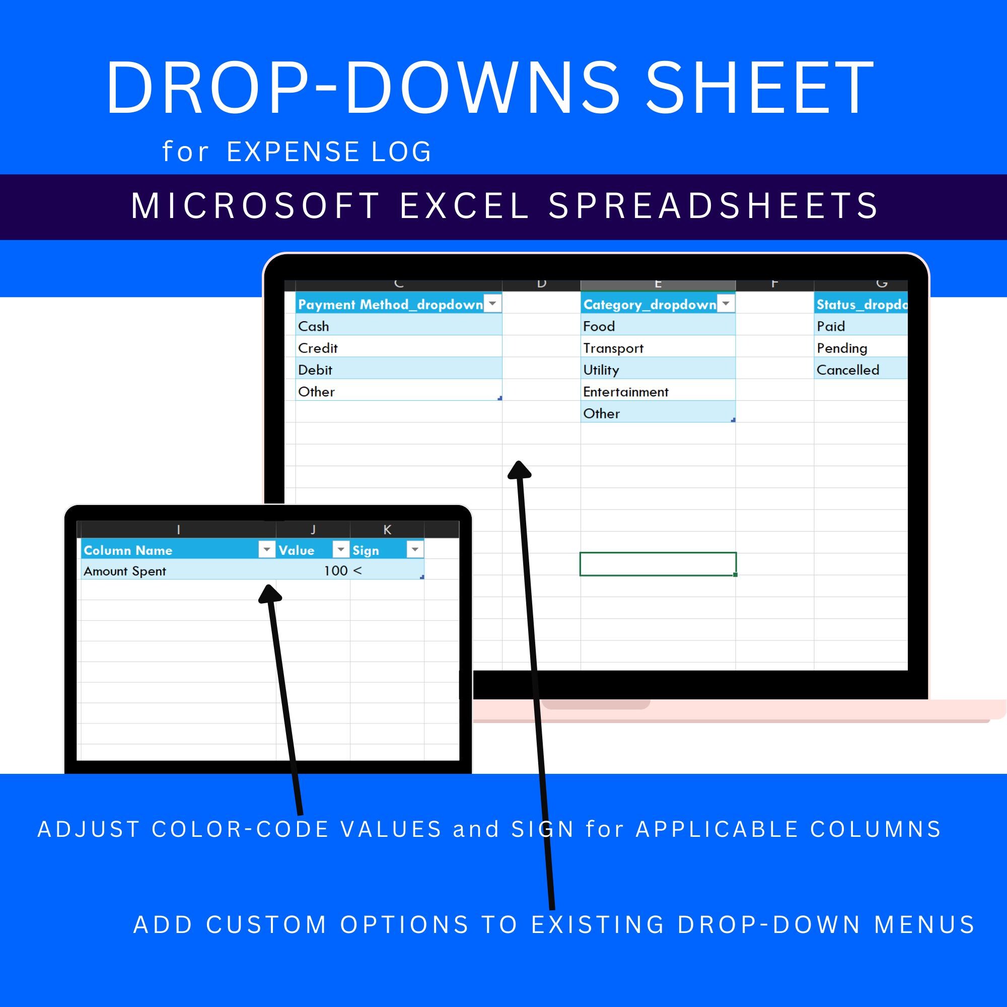 Custom Excel Spreadsheet Excel Customization Customizing Your Existing ...