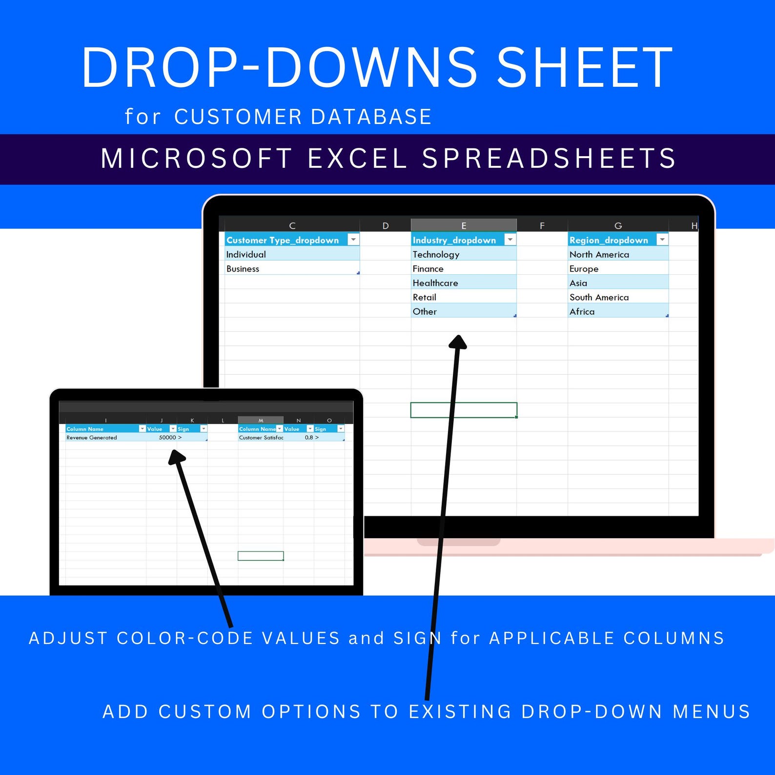 Customer Database Excel Template CRM Spreadsheet Client Management ...