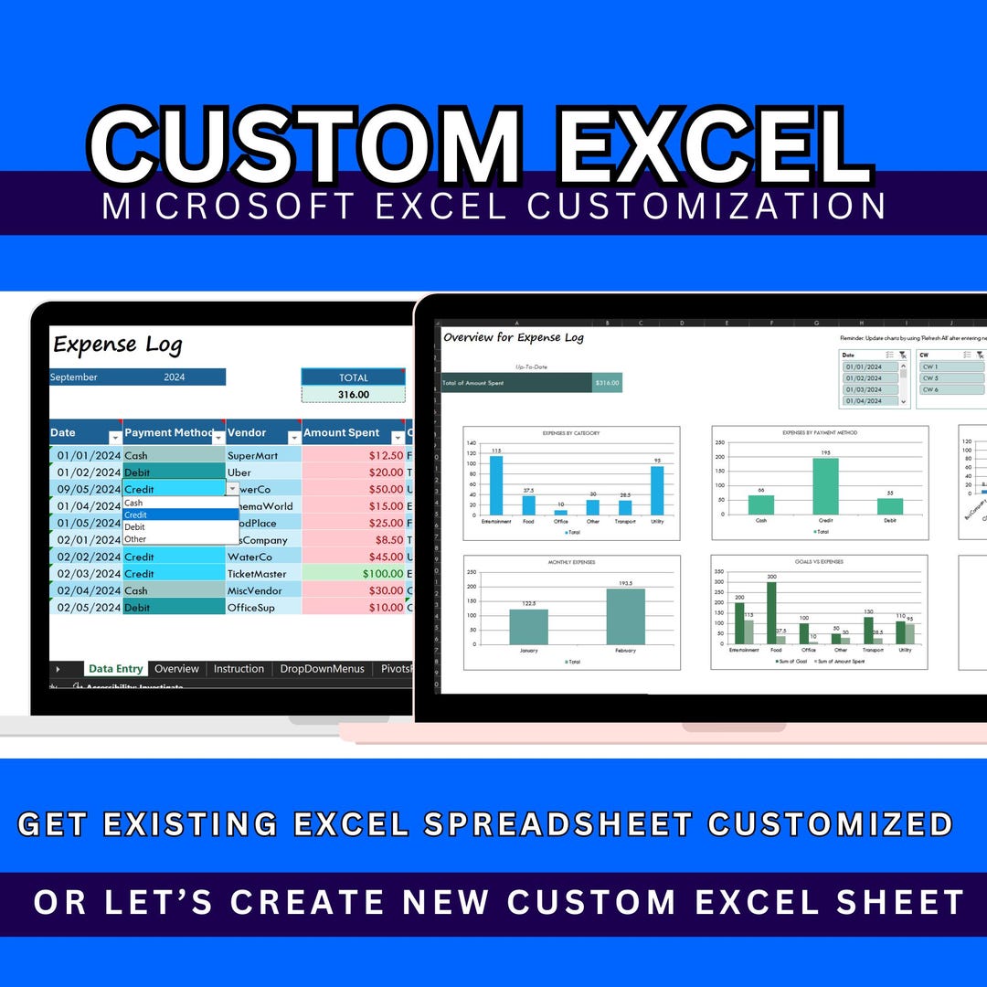 Custom Excel Spreadsheet Excel Customization Customizing Your Existing 9214