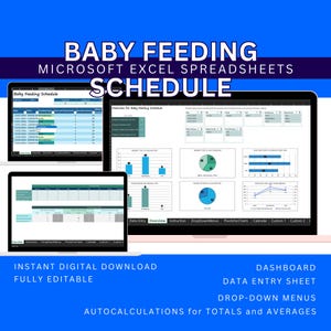 Baby Feeding Excel - Etsy