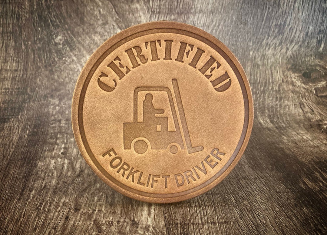 Certified Forklift Driver Leather Coasters – Funny Gift for Warehouse ...