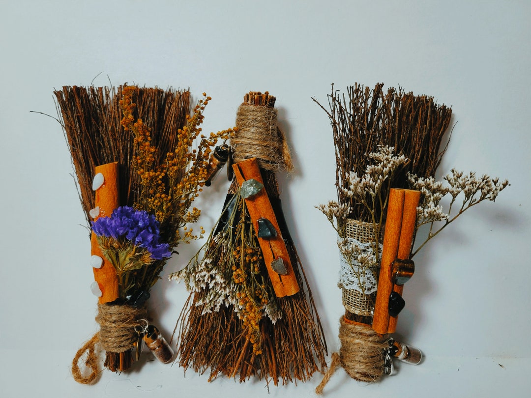 Besom Cleansing Protection Cinnamon Broom for Alter Yule and Rituals ...