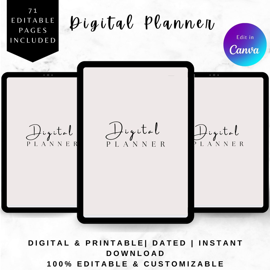 2024 Digital Planner DATED Digital Planner 2024 Digital Journal Daily ...