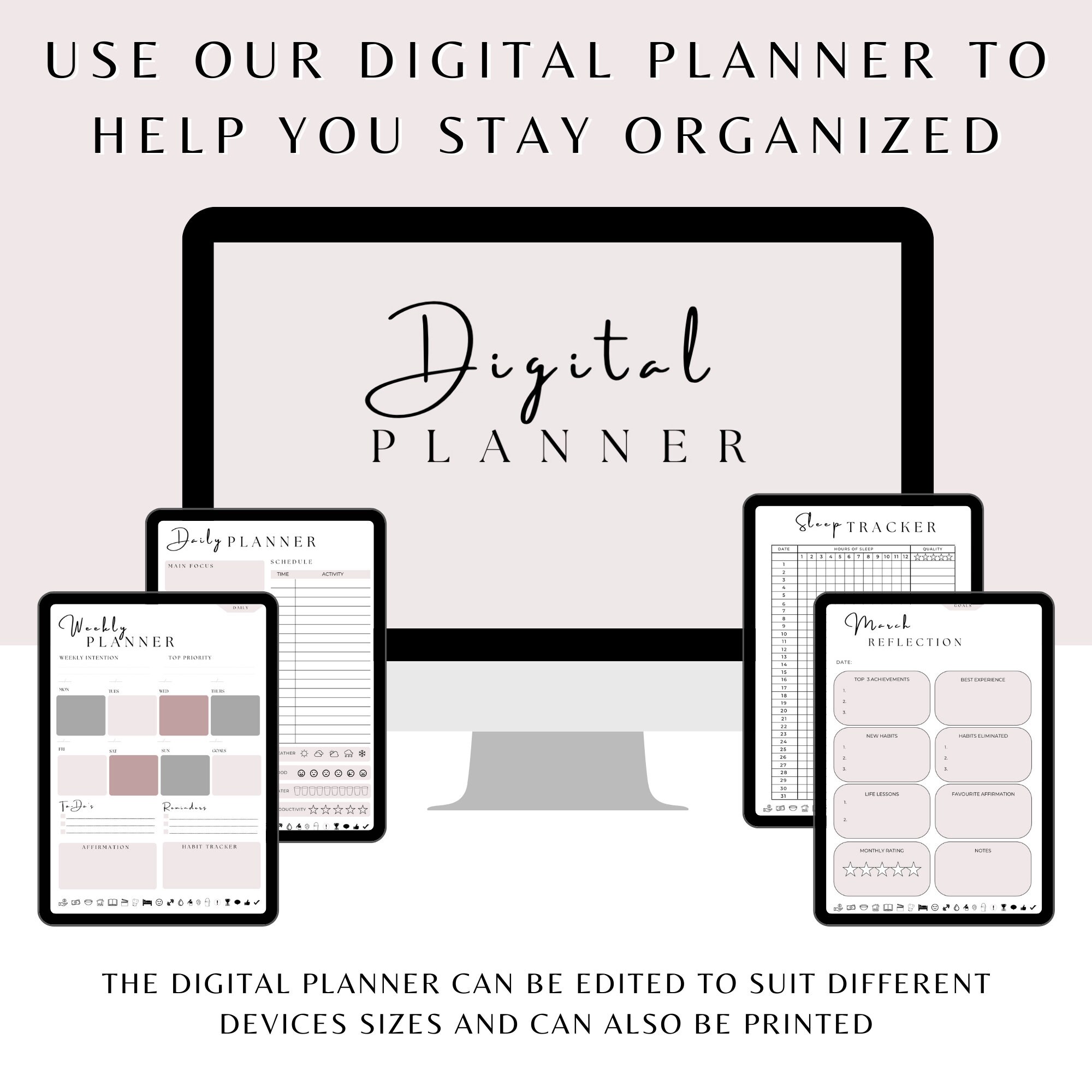 2024 Digital Planner DATED Digital Planner 2024 Digital Journal Daily ...