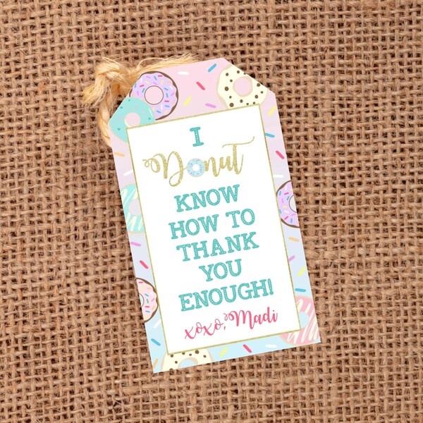 Donut Tag - Etsy