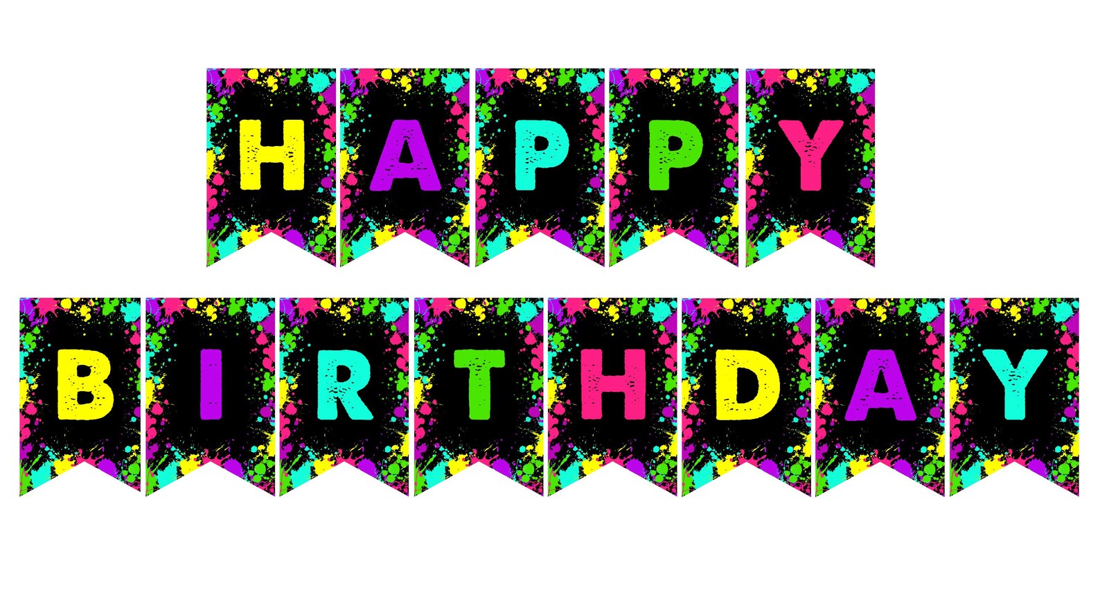 Editable Glow Banner Glow Birthday Banner Let's Glow - Etsy
