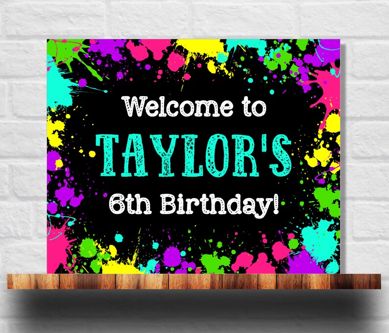 Editable Glow Welcome Sign Glow Poster 8x10 & 16x20 Template - Etsy