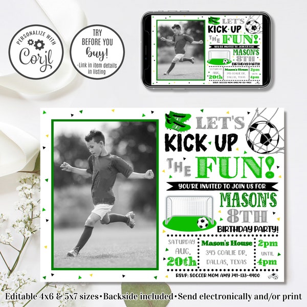 Manchester United Party Invitation - Etsy