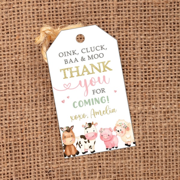 Farm Favor Tags - Etsy