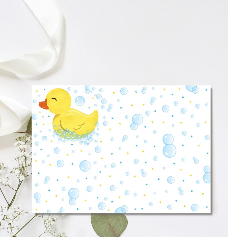 Editable Rubber Duckie Invitation Duck Birthday Invitation - Etsy