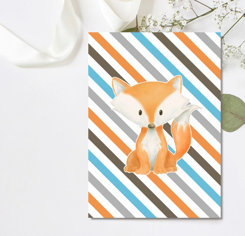 Editable Fox Birthday Invitation Fox Invitation Woodland - Etsy