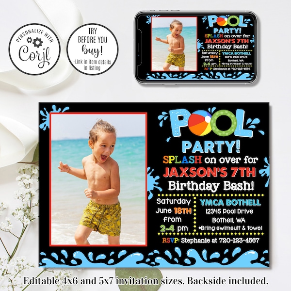 Retro Pool Party - Etsy