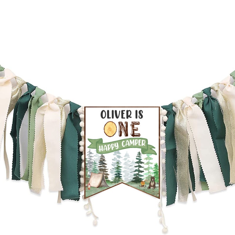 One Happy Camper Banner - Etsy