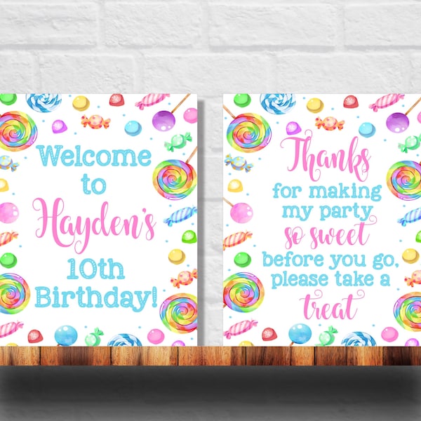 Welcome to Candyland Sign - Etsy